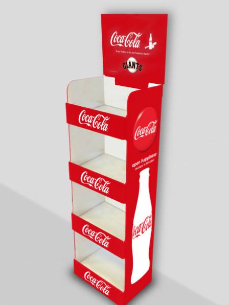Customized Corrugated Beverage Racks | RFC Wire Forms, Inc | 4 Shelf ...